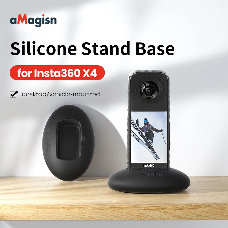 aMagisn-Silicone-Stand-Base-for-Insta360-X4-Upright-Protective-Holder ...