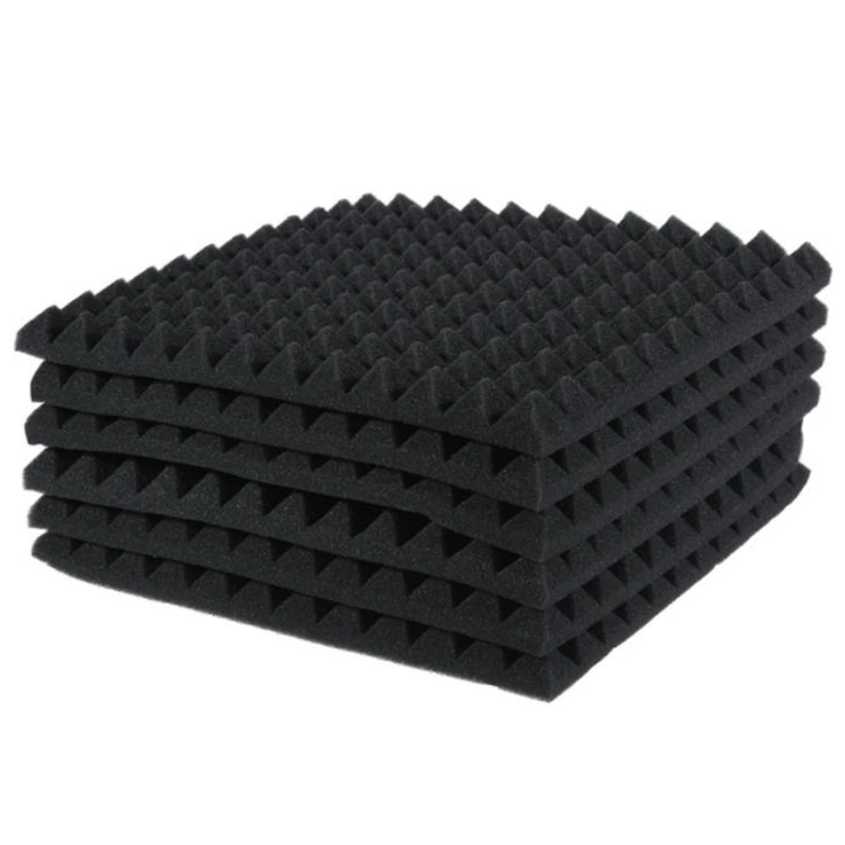 6-Pcs-Acoustic-Panels-Foam-Board-Studio-Sound-Absorbing-Firewall-Wedge ...