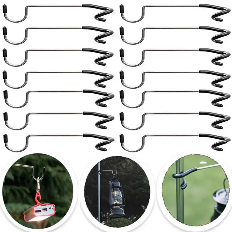 Camping-Light-Pole-Hook-Stainless-Steel-Tent-Pole-Lamp-Hook ...