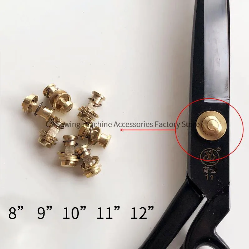 8-9-10-11-12-Tailor-Scissors-Screws-Set-Clothing-Copper-Screw-Yellow ...