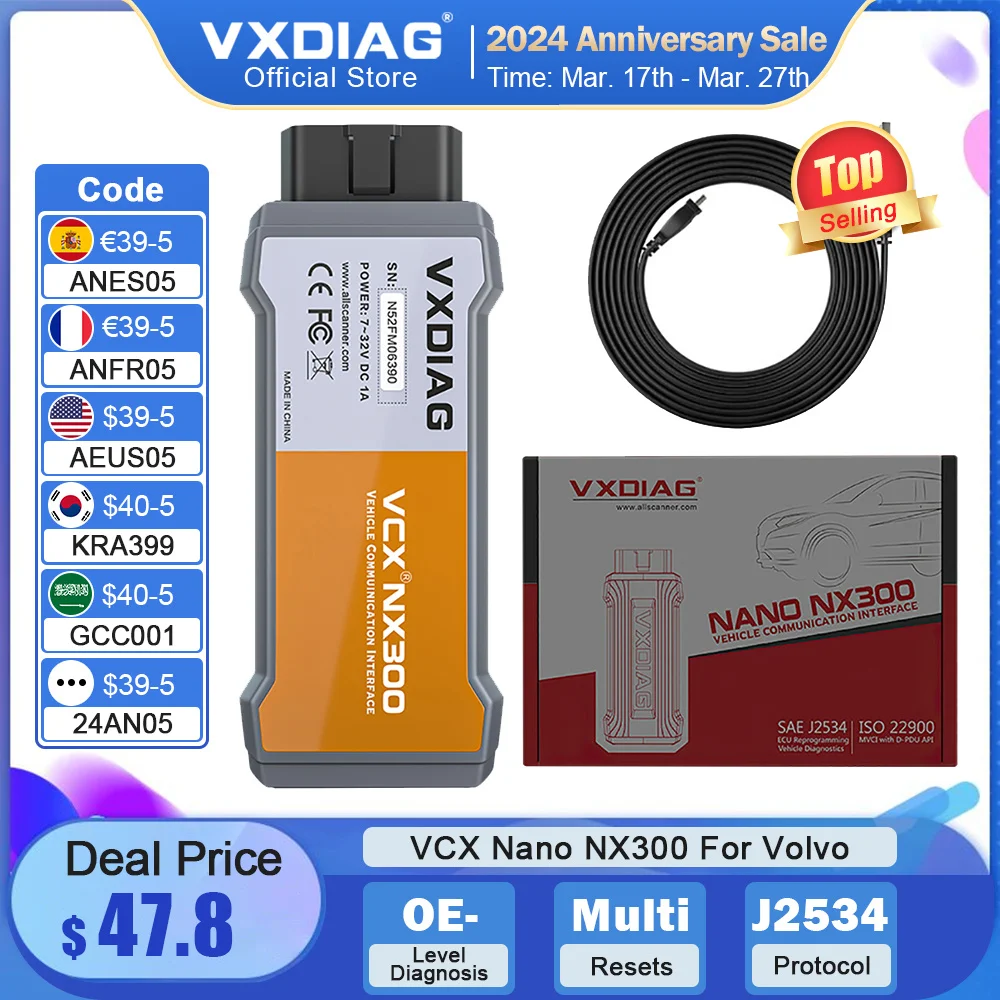 VXDIAG-Outil-de-Diagnostic-Automobile-VCX-NANO-NX300-Lecteur-de-Code-de ...