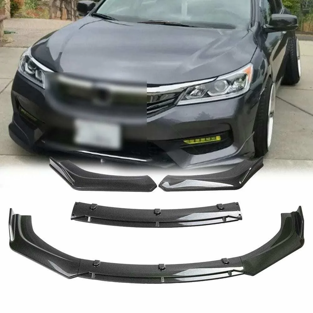 For-Chrysler-300-Carbon-Fiber-Look-Front-Bumper-Lip-Spoiler-Splitter ...