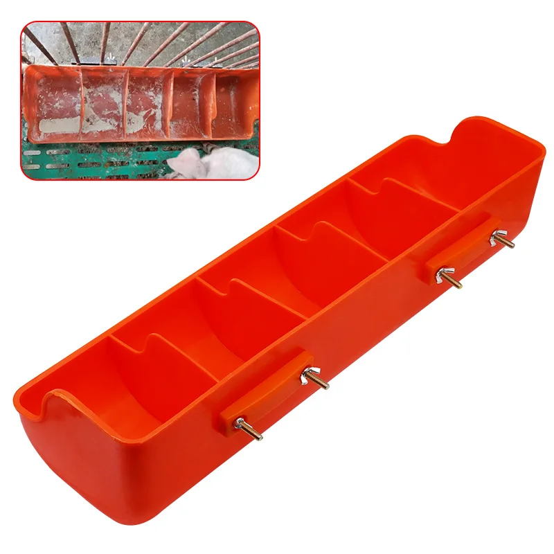 Plastic Piglet Trough Automatic Feeding Five Grids Pig Sow Feeder ...