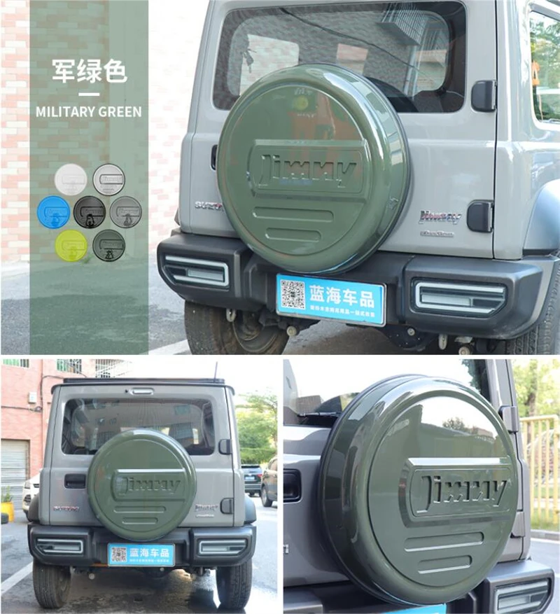 Spare Wheel Tire Cover For Suzuki Jimny JB64 JB74 2019-2023 High Quality Tortoise Shell ...