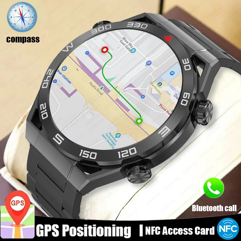 Para Huawei Novo Smartwatch NFC ECG + PPG Chamada Bluetooth GPS Tracker ...