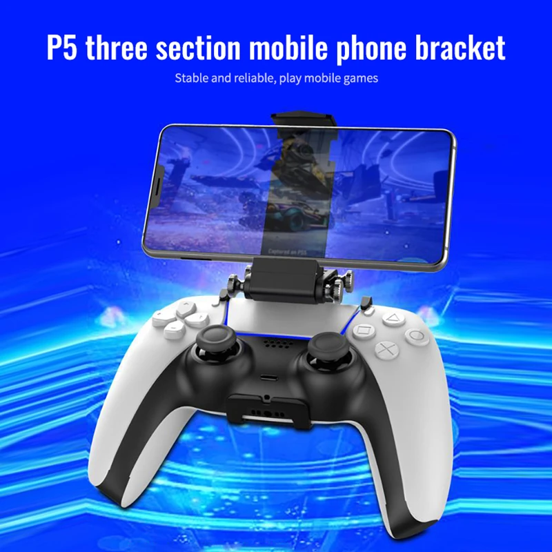 For PS5 Controller DualSense Accessories Mobile Phone Clamp Clip Holder ...