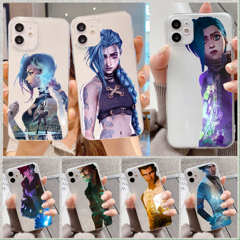 Arcane Jinx Vi Anime Phone Case For Samsung Galaxy A 3 5 7 8 10 20 21 ...