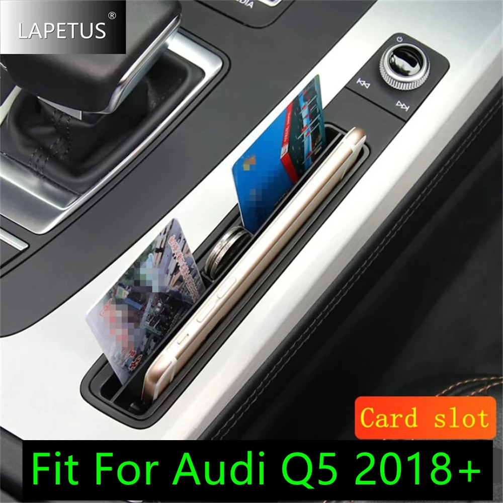 Black-Interior-Center-Console-Storage-Bank-Card-Slot-Container ...