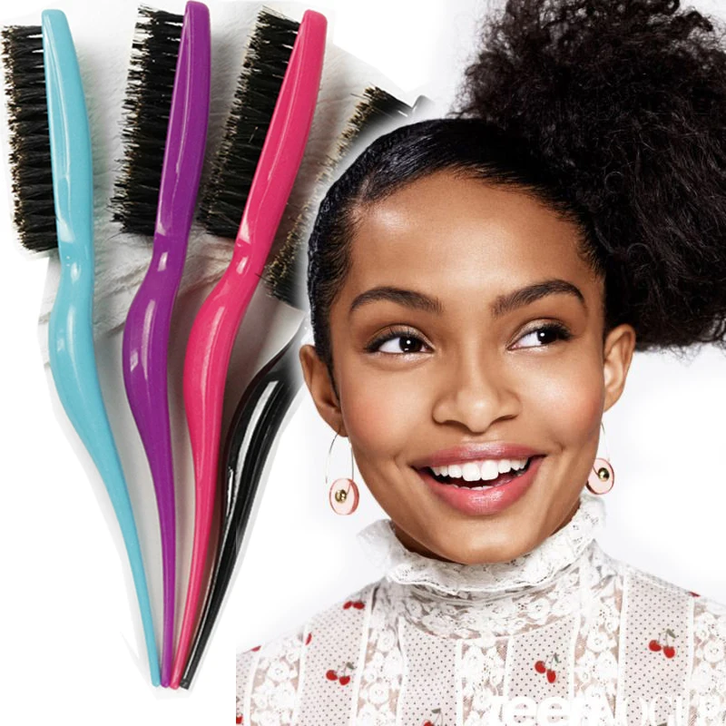 1pcs-Hairbrush-Comb-DIY-Brushes-Bristle-Wood-Broach-Slim-Line-Comb ...