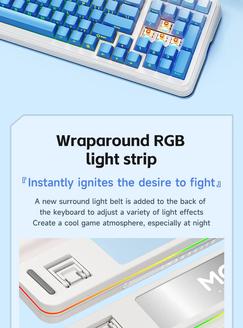 Mchose K99 Wireless Mechanical Keyboard | RGB - 99 Keys