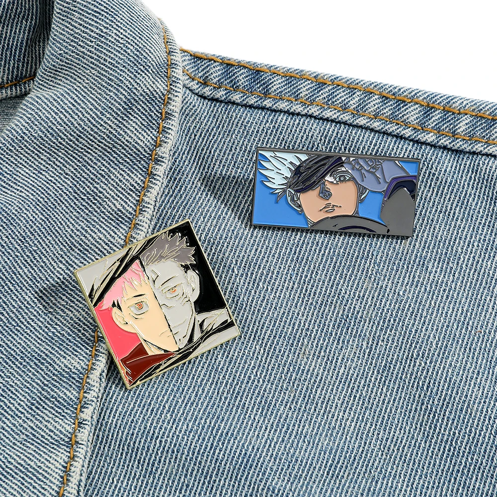 2-Pcs-Cartoon-Character-Brooch-Handsome-Boy-Enamel-Pin-Metal-Badge ...