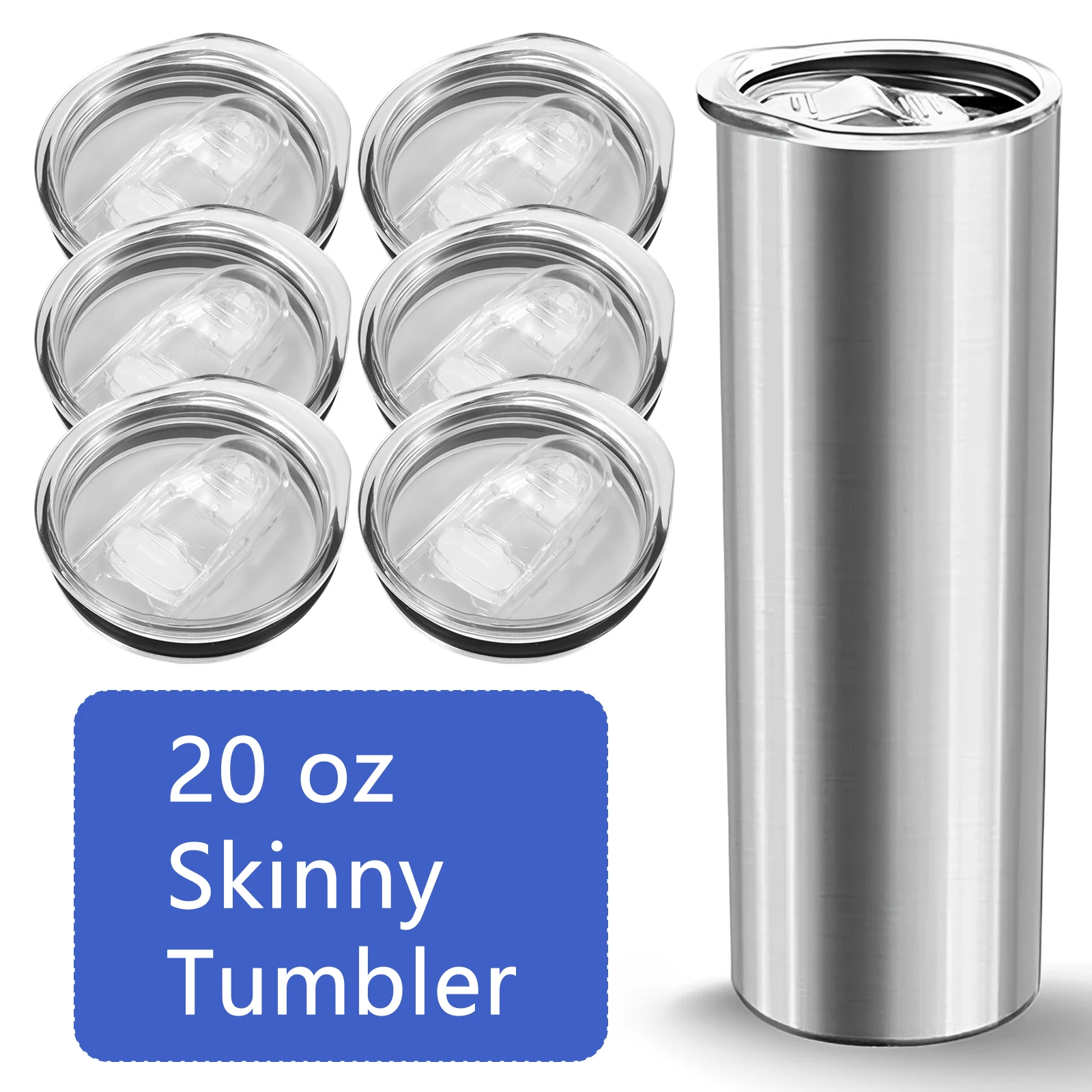 6Pcs-Tight-Tumbler-Cap-Plastic-Tumbler-Cap-Spill-Resistant-Clear-Cup ...