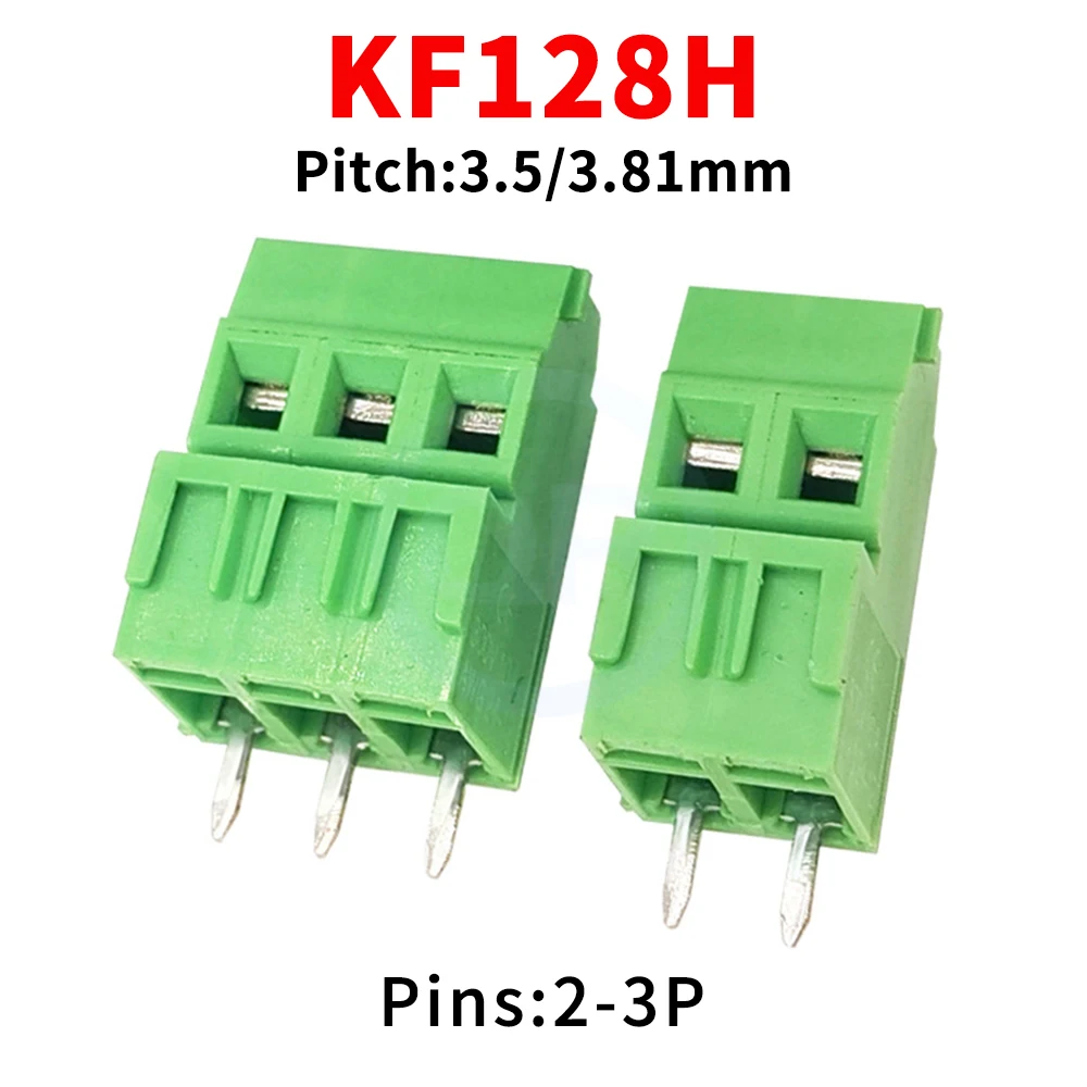 (10 pcs) KF 128H 3.5MM 3.81MM Screw Type Double PCB Terminal Block High ...