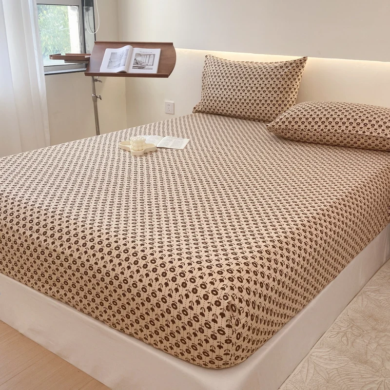 Mattress-Protector-for-Bedspread-Cotton-Bed-Cover-Solid-Color-Bed-Cover ...