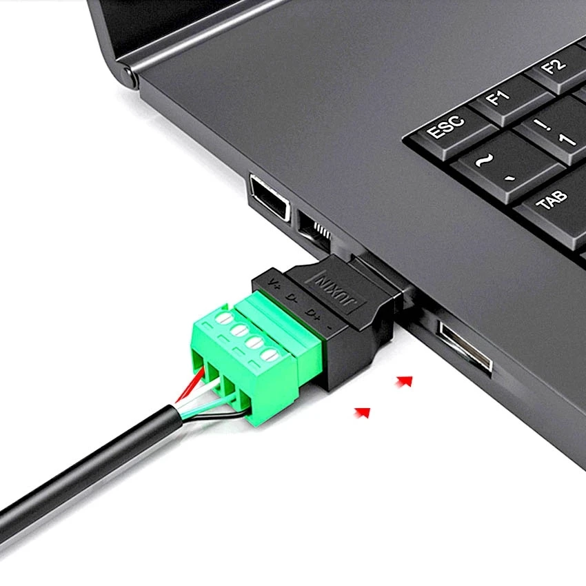 Terminal de virage USB 2.0 mâle-femelle à 4 broches,1 pièce,pour éviter ...