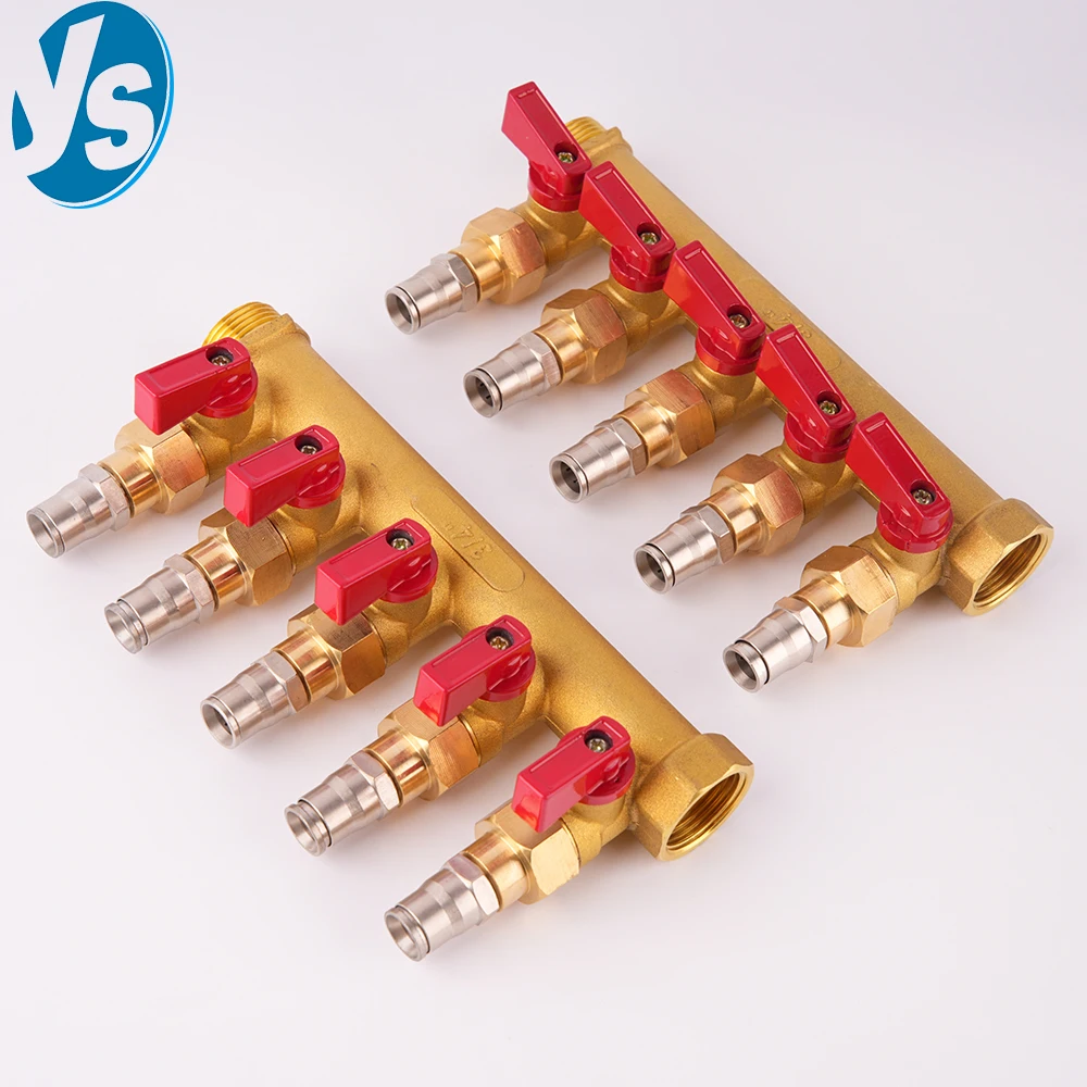 Brass 5-Way Water Tap Distributor for Agricultural Irrigation & Garden ...