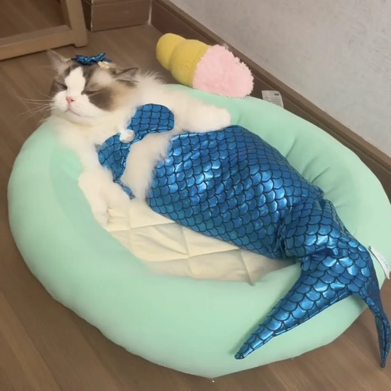 Cats-Mermaid-Tail-Funny-Swimsuit-Bikini-Pet-Wear-Fishtail-Shape-Dog ...