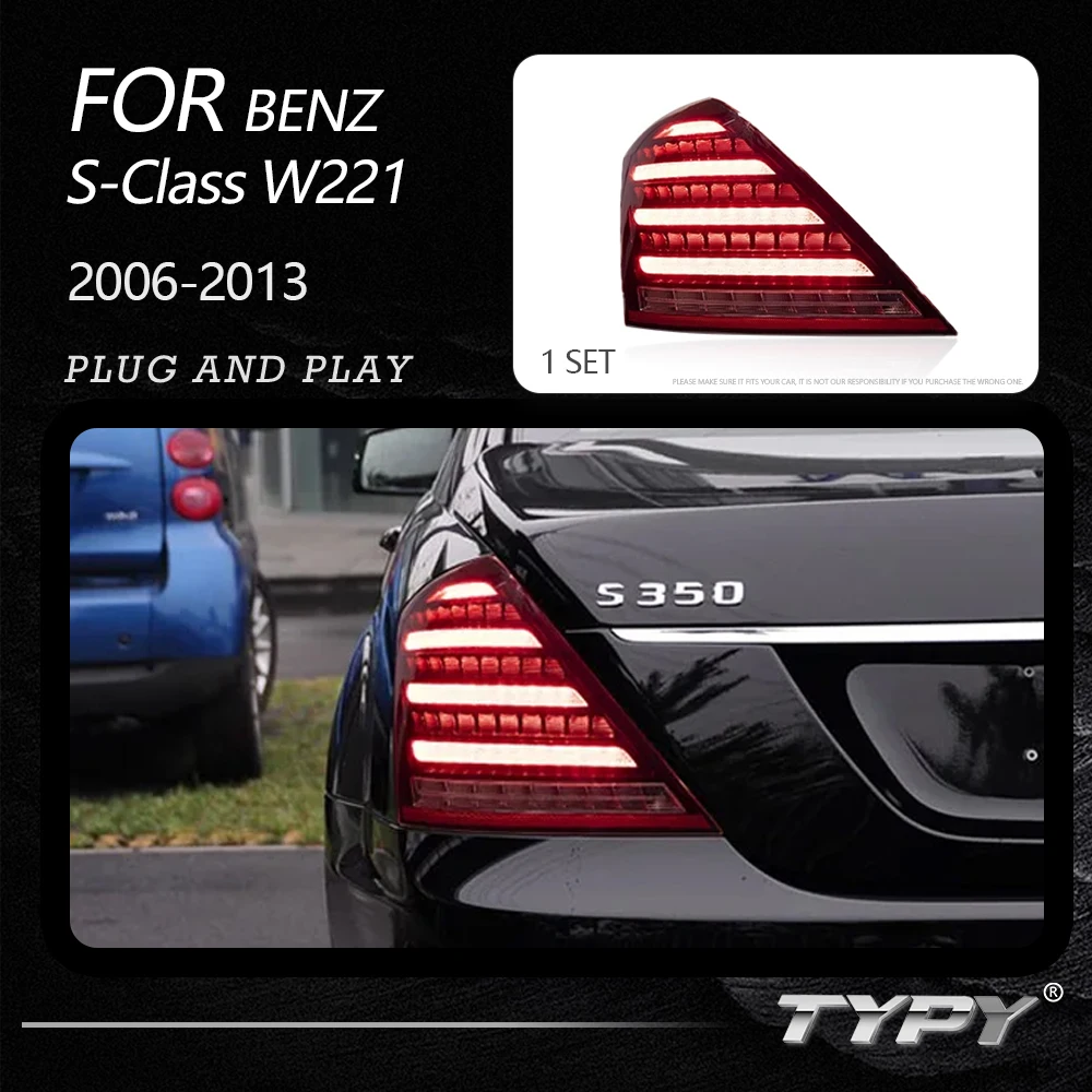 TYPT-Car-Tail-Lights-For-Benz-S-Class-W221-2006-2013-LED-Car-Tail-Lamps ...
