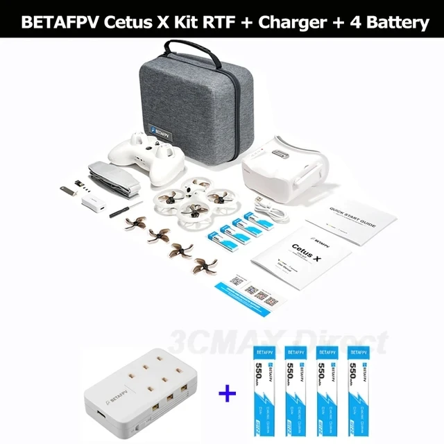 BETAFPV Cetus X FPV Kit Drones Lightweight Brushless FPV Quadcopter Indoor Racing RC Helicopter ...