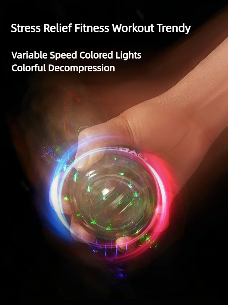 Gyroball Powerball Forearm Exerciser Muscle Fitness Equipment Gyroscope ...