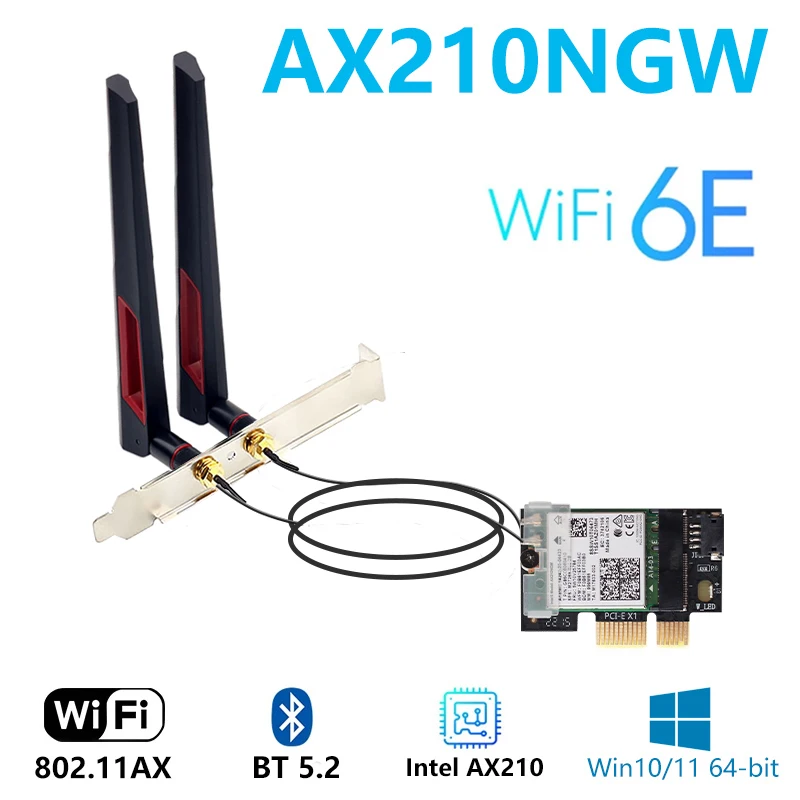 Intel-AX210-Tri-band-5374M-Bluetooth-5-2-WiFi-6E-802-11AX-protocol ...