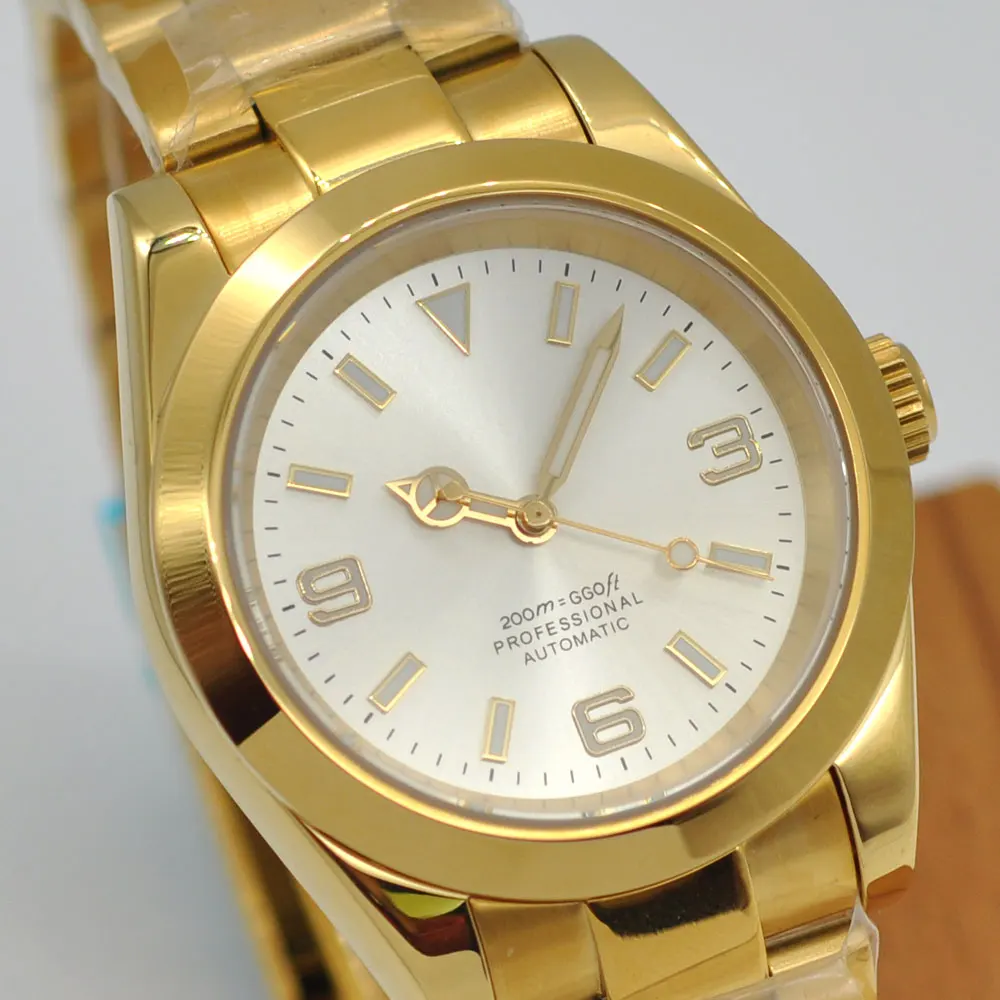 CORGEUT-36mm-39mm-Polished-Automatic-Men-Watch-NH35A-MIYOTA8215-Movement-Sapphire-Crystal-Gold ...