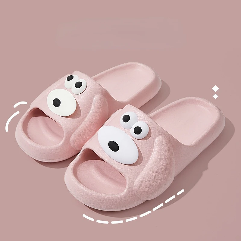 Sandalias antideslizantes con orejas de perro para mujer, chanclas ...
