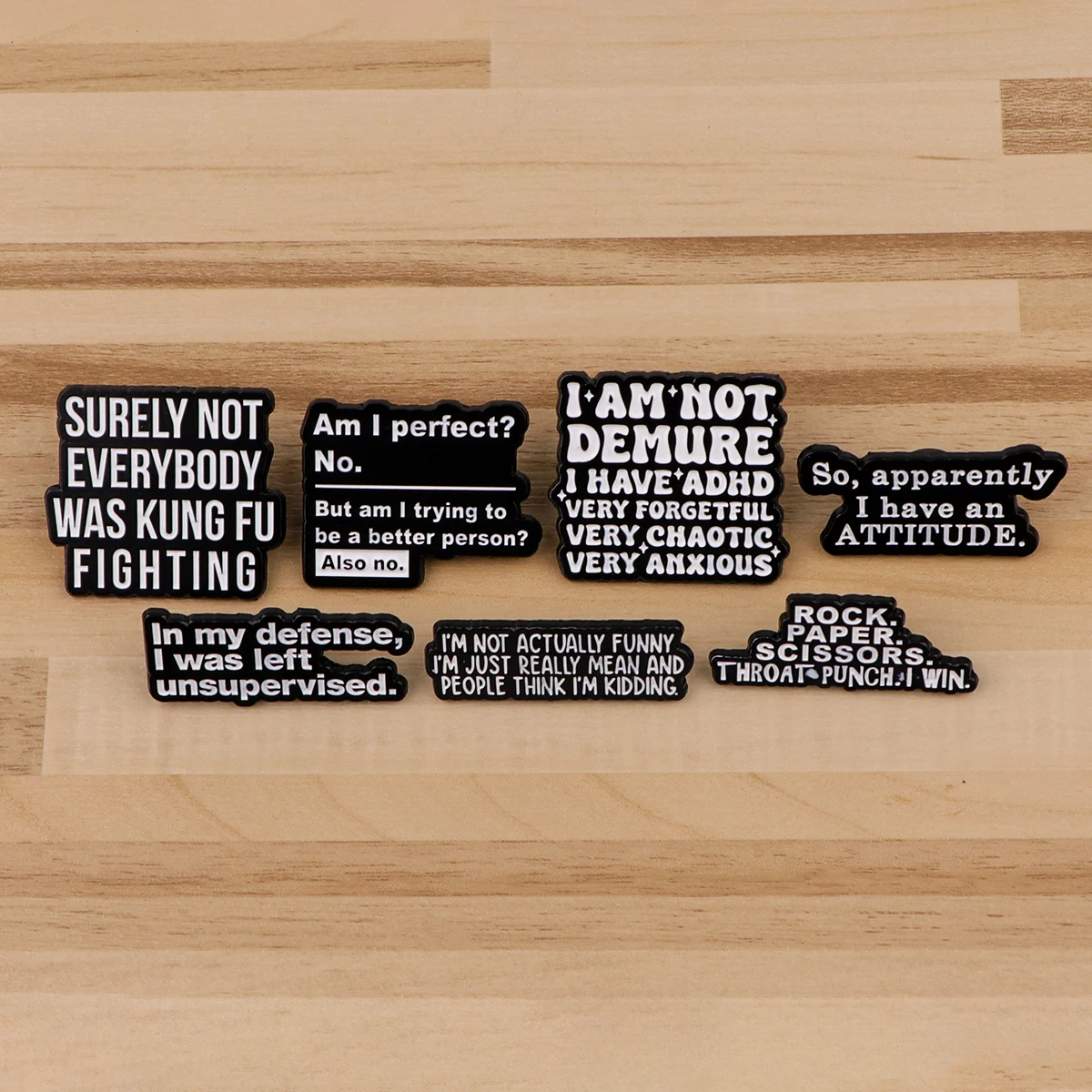 i have adhd Enamel Pin Quotes Badges on Backpack Brooches for Women Men ...