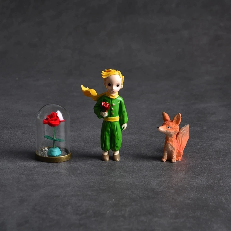 Lovely-The-Little-Prince-Rose-Action-Figure-Fox-Resin-Figurine ...