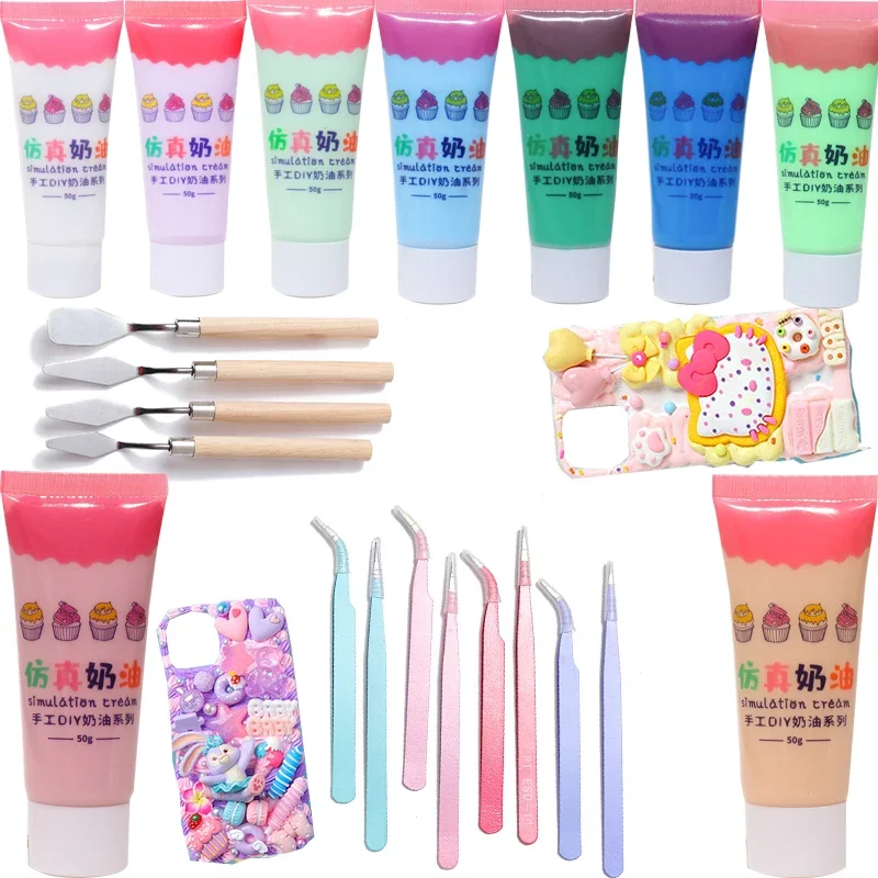 Simulation-cream-glue-diy-material-package-phone-case-handmade ...