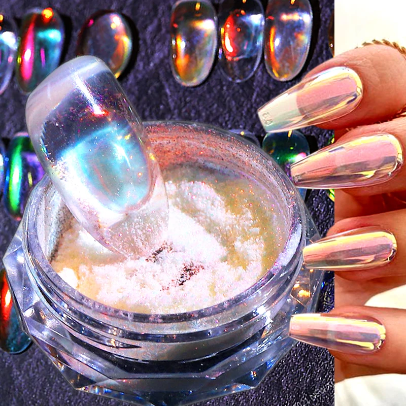 Multicolor-Aurora-Chrome-Nail-Powder-Holographic-Neon-Nail-Powder-Glitter-Mirror-Chameleon-Nail ...