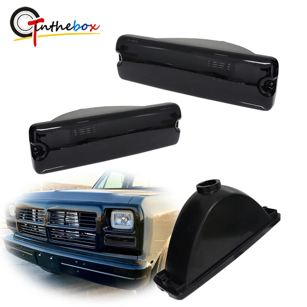 Car-Front-Bumper-Parking-Light-Housing-Shells-For-Dodge-D150-D250-D350 ...