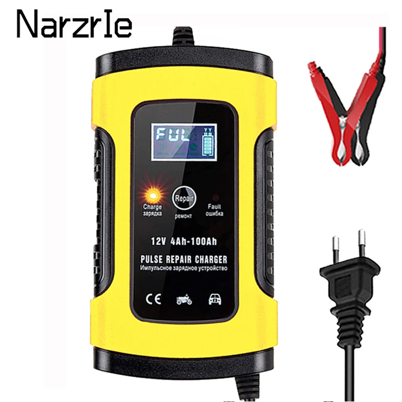 Car Battery Charger 110v To 220v To 12v 6a Full Automatic Intelligent ...