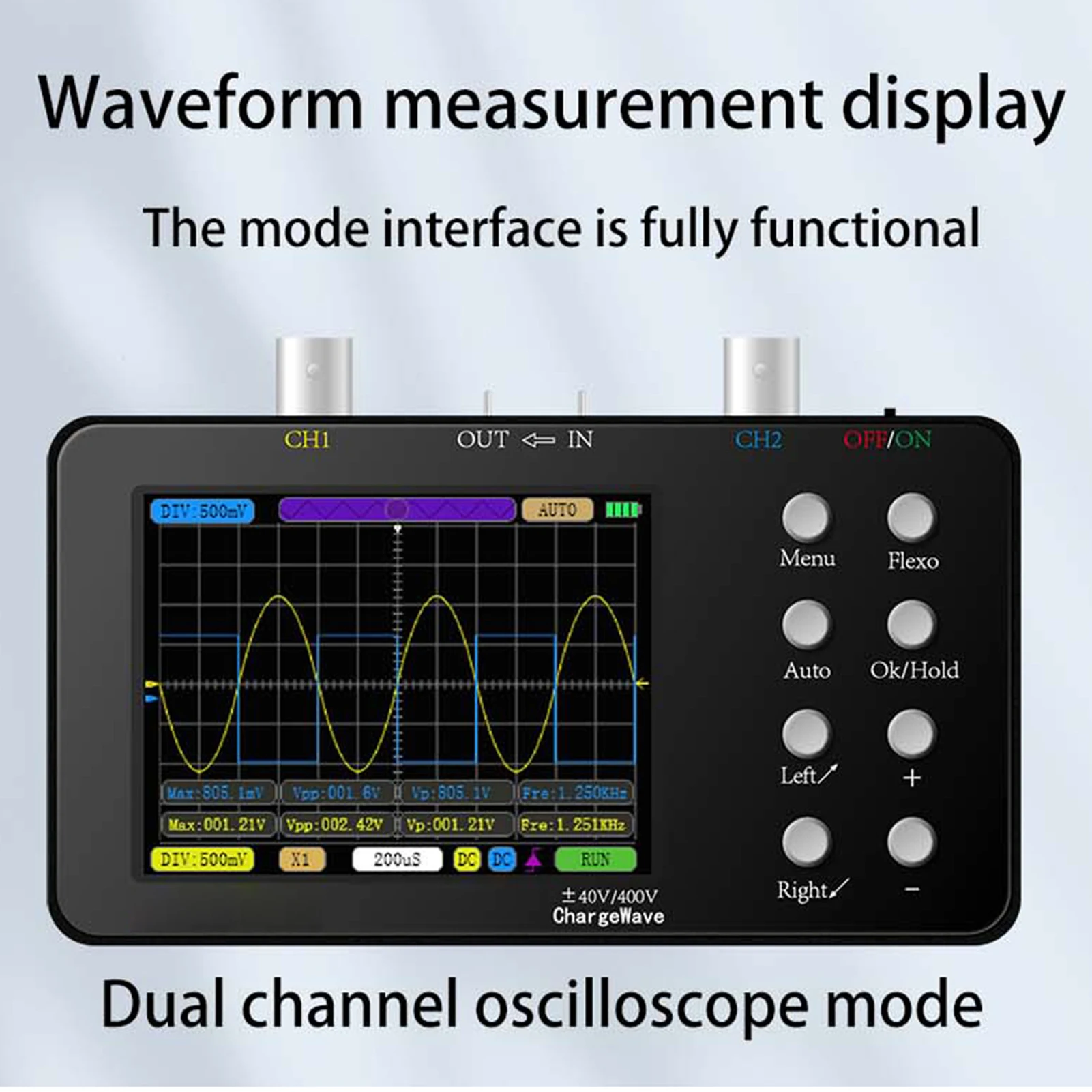 Digital Oscilloscope Dual-channel 50M Sampling Rate 10M Analogue ...