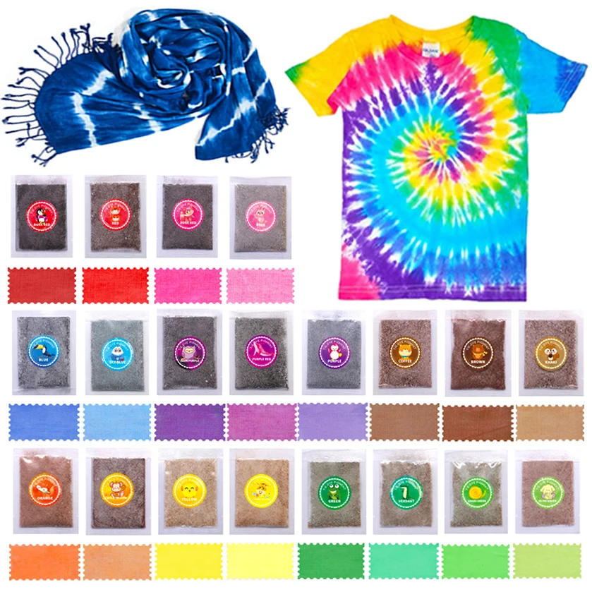 10g-24-Color-Fabric-Dye-Textile-Dyeing-Clothing-Refurbished-Coloring ...