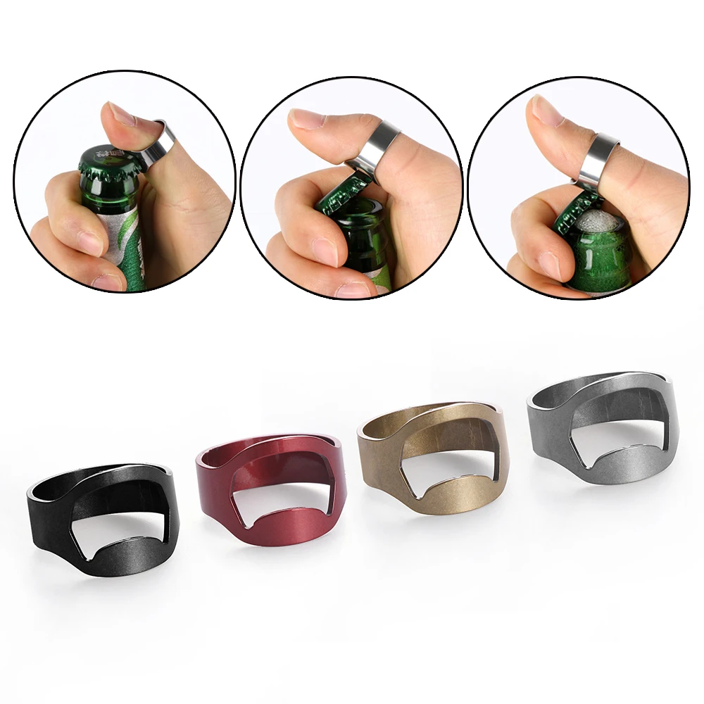 1-3Pcs-Finger-Ring-Openers-Unique-Multifunction-Stainless-Steel-Beer ...