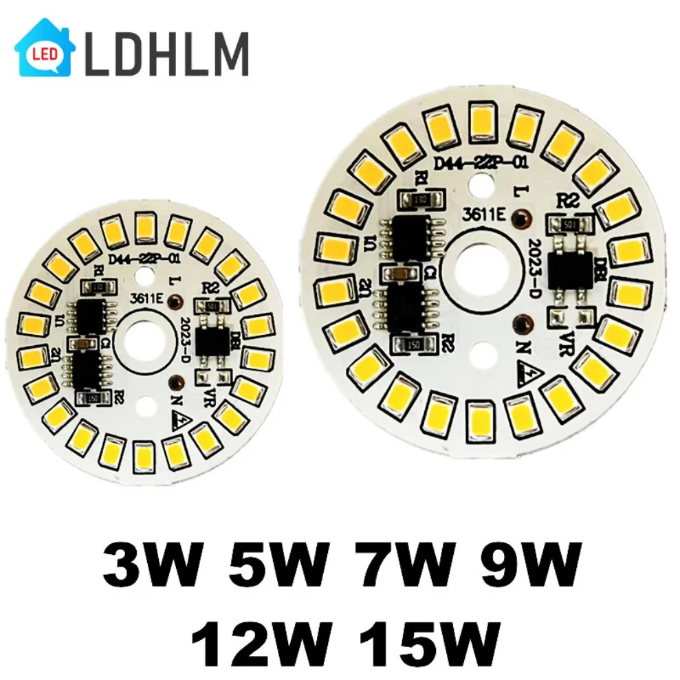 LED Bulb Patch Lamp SMD Plate Circular Module Light Source Plate For ...
