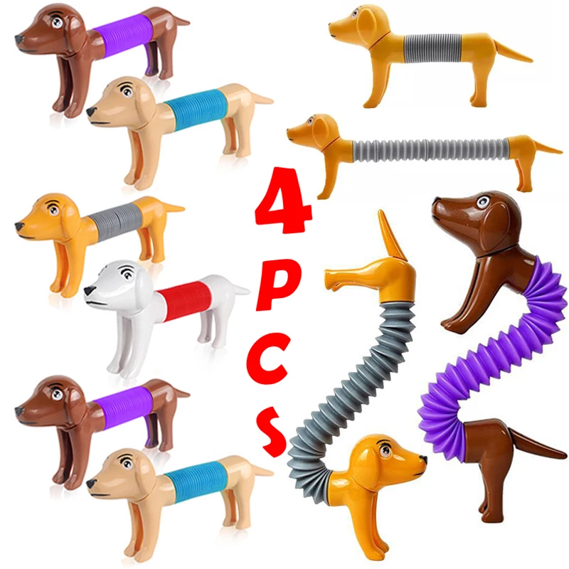Retractable-Hundred-Change-Dog-Decompression-Toys-DIY-Stretching-Spring ...