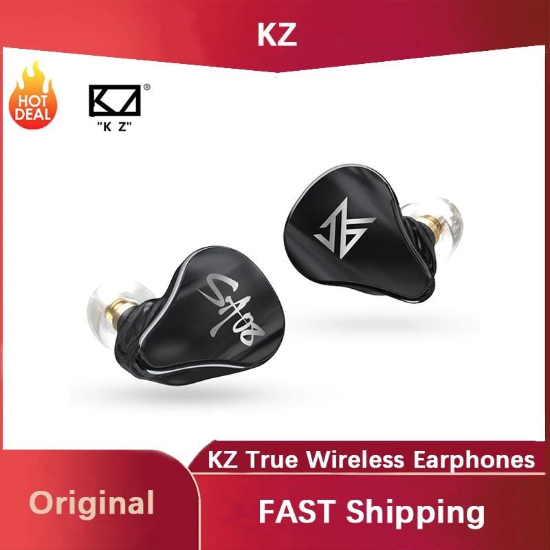 KZ SA08 TWS 진정한 무선 블루투스 v5.0 이어폰, 8BA 유닛 게임 이어버드, 터치 컨트롤, 노이즈 캔슬링, 스포츠 헤드셋| | - AliExpress