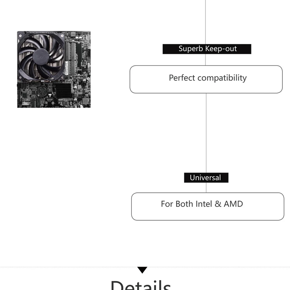 ID-Cooling IS-30 Low Profile 30mm Height Super Slim CPU Radiator LGA17 ...
