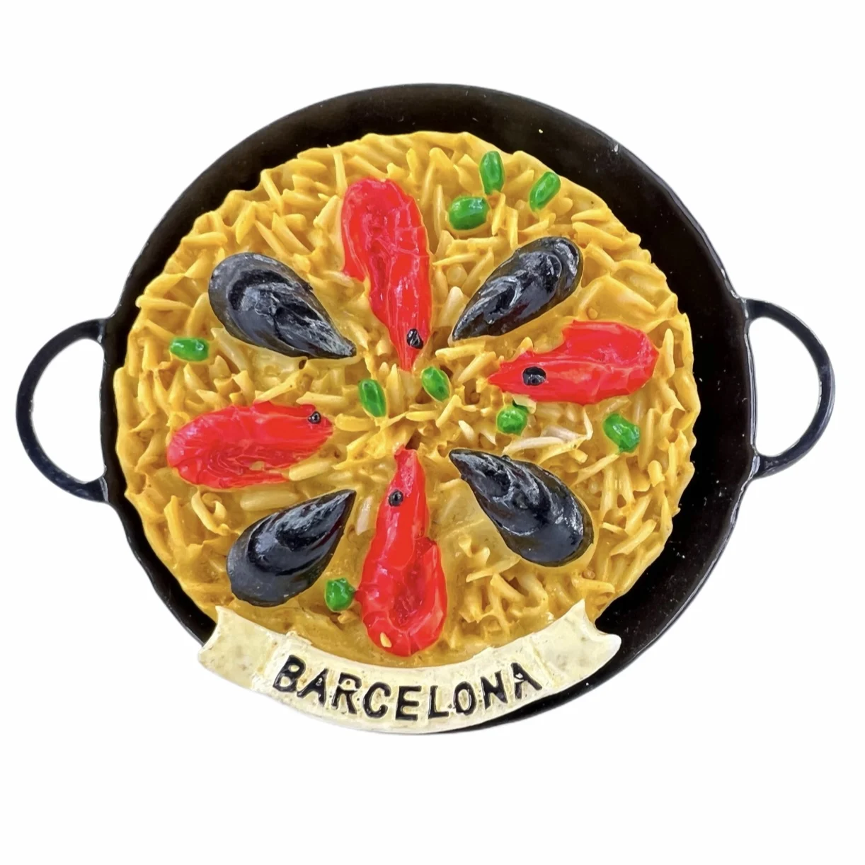 Barcelona-Spain-Fridge-Magnets-Paella-Travel-3D-Memorial-Magnetic ...
