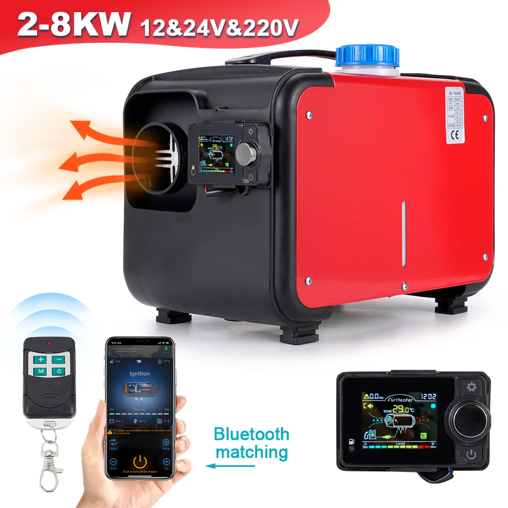 12V/24V/220V Universal Car Diesel Air Heater Portable All In One ...