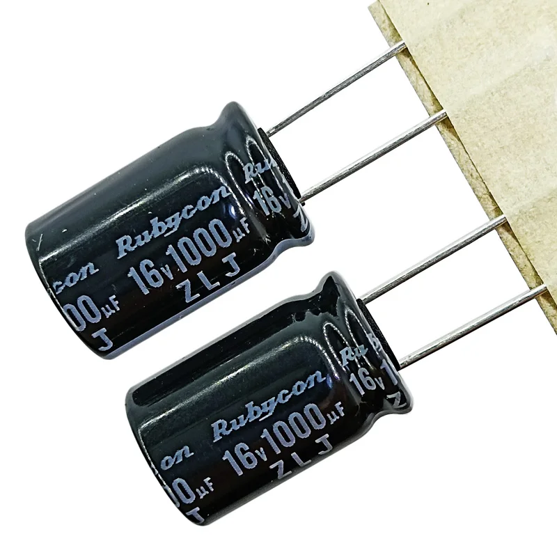 2023-Rubycon-imported-aluminum-electrolytic-capacitor-16v-1000uf-10X16-16V1000UF-ruby-zlj-high ...