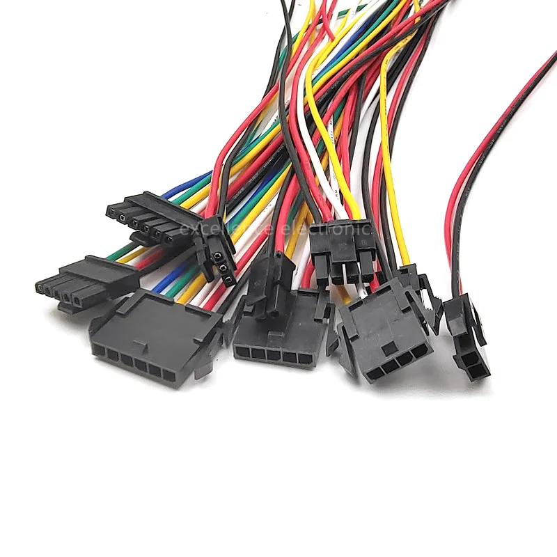 5PCS 3.0mm Single Row Terminal Wire 20cm Micro 5557 5559-3.0 Male Female Air Docking Electronic ...