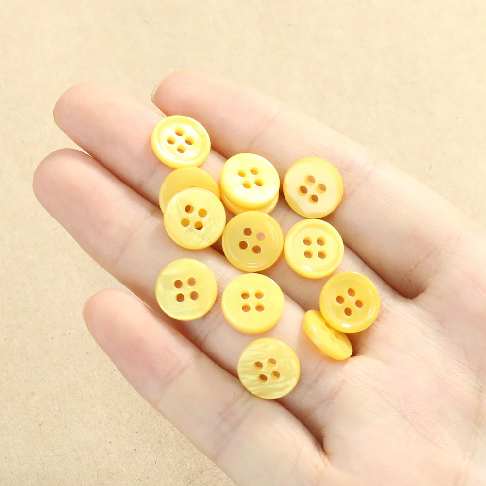 Yellow Back Buttons