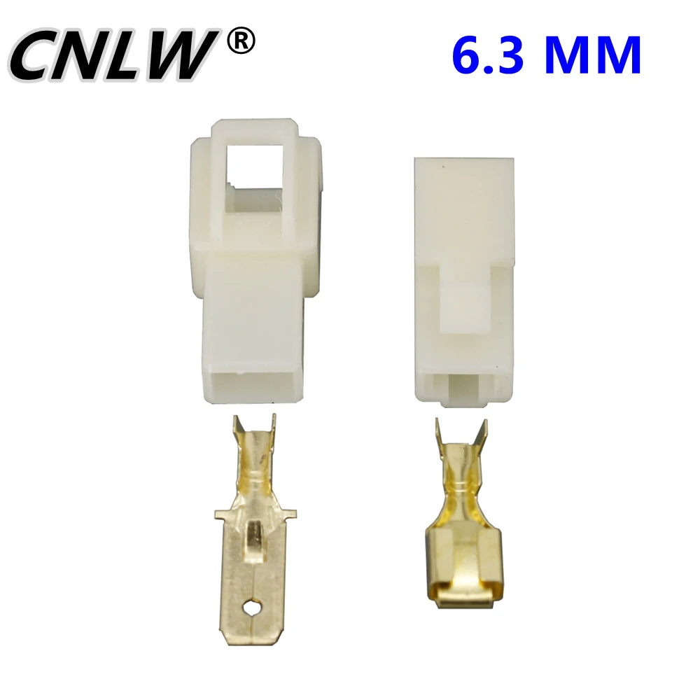 6.3mm 1 Pin DJ7011-6.3-11/21 Automotive Electrical Connector Cable Terminal Plug Kits Motorcycle ...