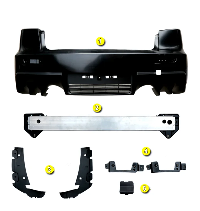 PP Rear Bumper For Mitsubishi Lancer EX 2008-2015 Upgrade Mitsubishi ...