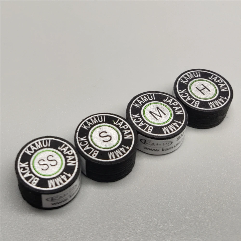 Kamui-Tips-Black-Standard-14mm-Japan-Original-Billiard-Carom-Pool-Cue ...