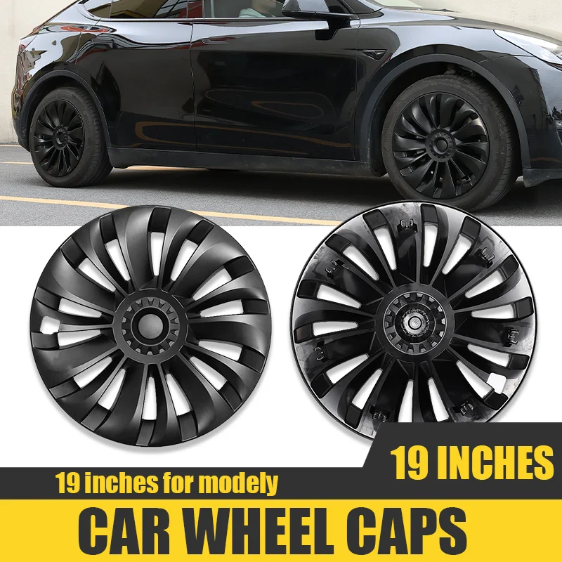 New Design Automobile For Tesla Model Y 19 Inch 4pcs/1pcs Wheel Cover ...