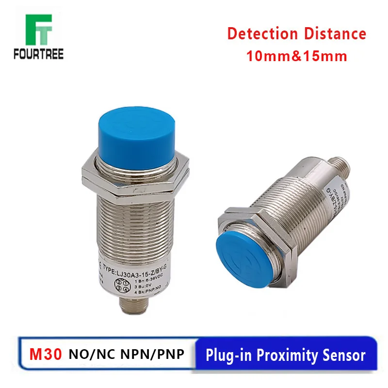 M30 Plug in Proximity Sensor Metal Inductive Approach Switch With Air ...